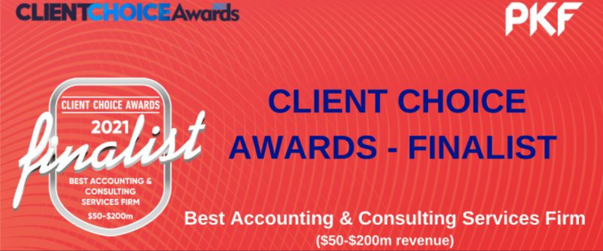 PKF takes finalist position in prestigious client choice awards - PKF