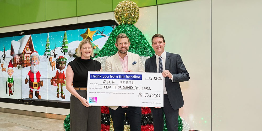 PKF Perth donates $10,000 to Perth Children’s Hospital Foundation - PKF